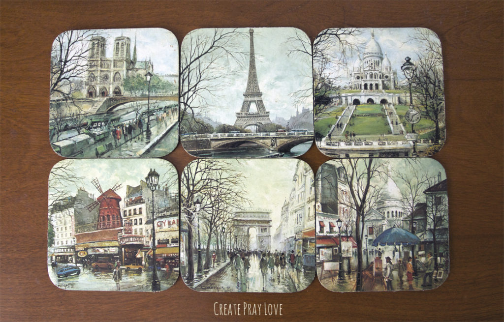 European-Themed Coasters - Create Pray Love