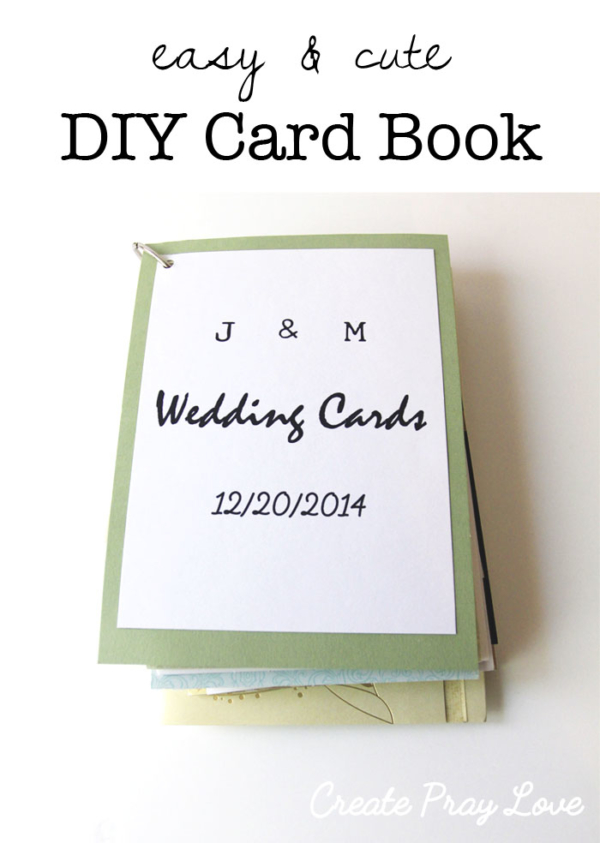 Easy & Cute DIY Card Book - Create Pray Love