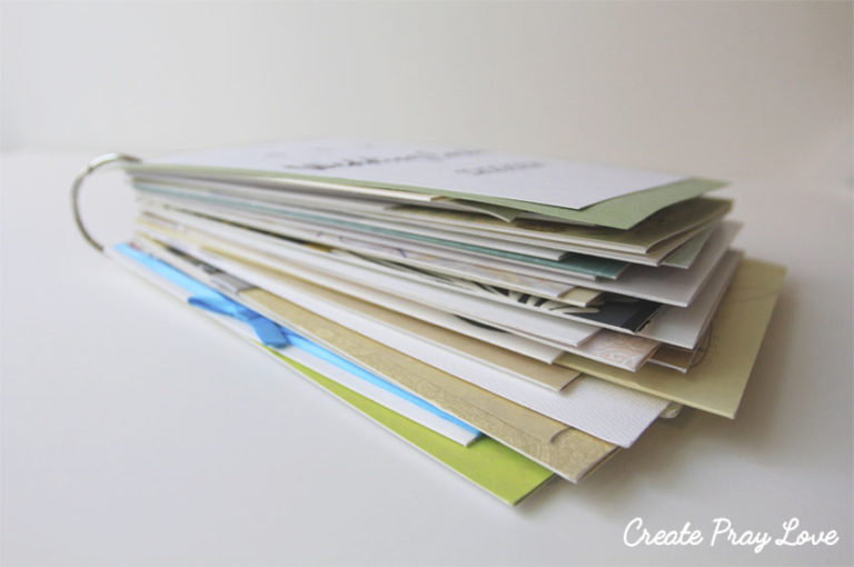 Easy & Cute DIY Card Book - Create Pray Love