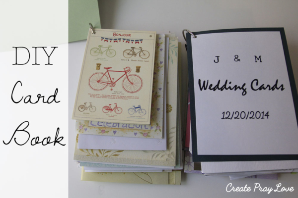Easy & Cute DIY Card Book - Create Pray Love