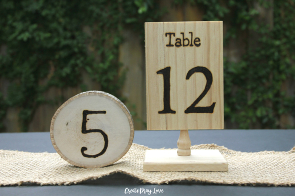 Make Rustic Wedding Table Numbers With This Woodburning Tutorial